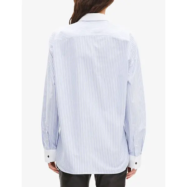 The Kooples Striped Relaxed-fit Cotton Shirt