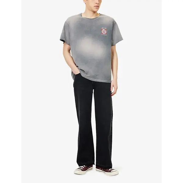 GALLERY DEPT. 40‑year Graphic-print Cotton T-shirt - Black