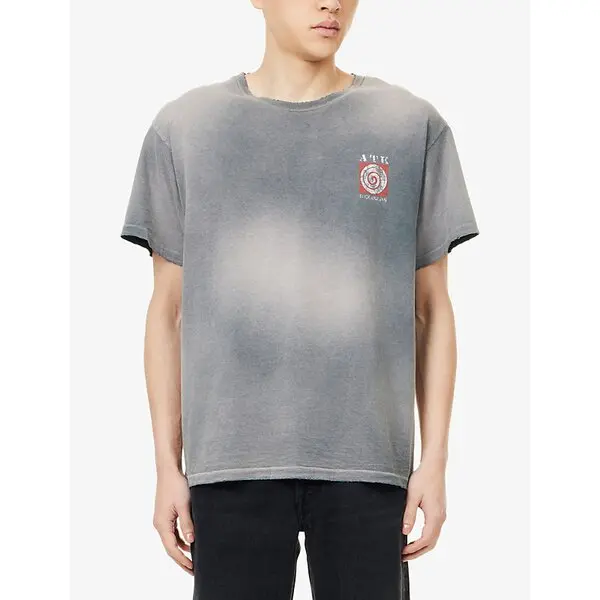 GALLERY DEPT. 40‑year Graphic-print Cotton T-shirt - Black