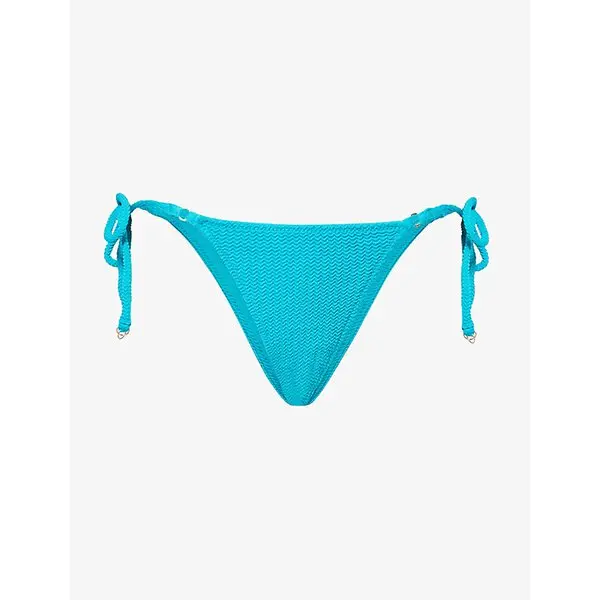 Seafolly Sea Dive Tie-sides Rio Bikini Bottoms - Carribean Blue