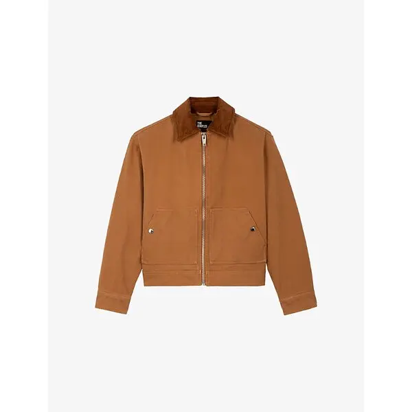 The Kooples Relaxed Fit Cotton Jacket