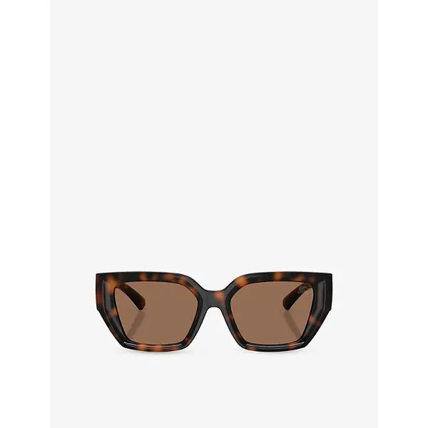 Burberry Be4472u Square-frame Tortoiseshell Acetate Sunglasses - Brown