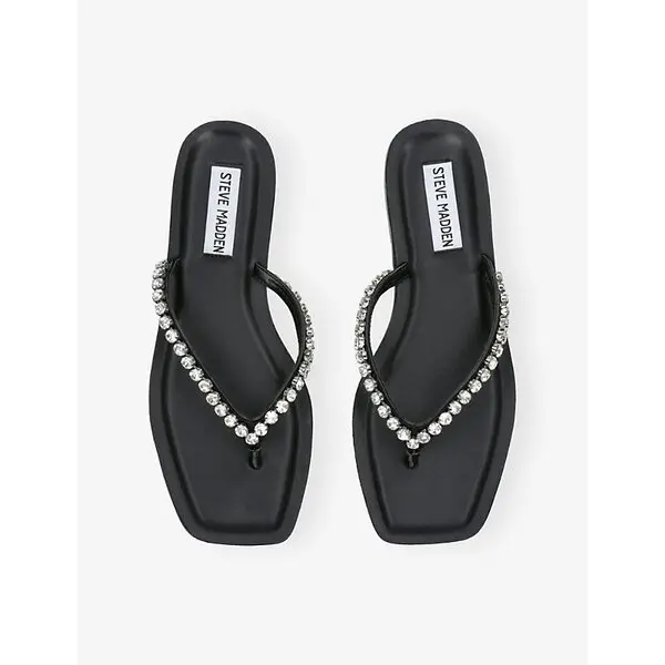 Steve Madden Kustom 001 Embellished Woven Sandals