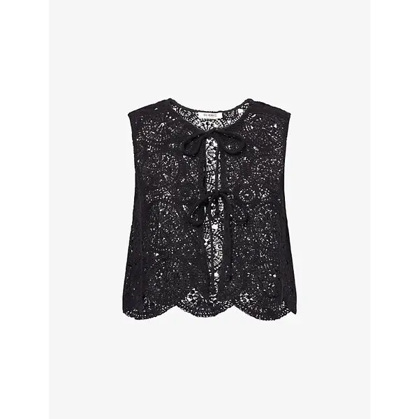 4TH & RECKLESS Laurenne Sleeveless Cotton-blend Top - Black