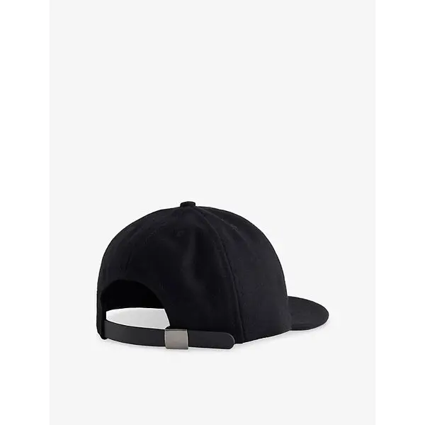 BRAIN DEAD Logo-embroidered Wool-blend Cap - Black