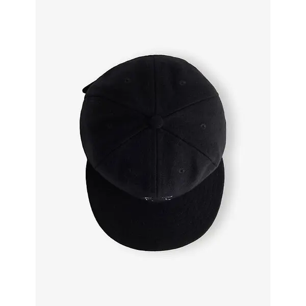 BRAIN DEAD Logo-embroidered Wool-blend Cap - Black