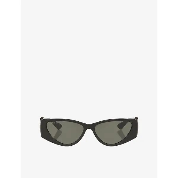 Gucci Gg1824s Cat-eye Acetate Sunglasses - Black