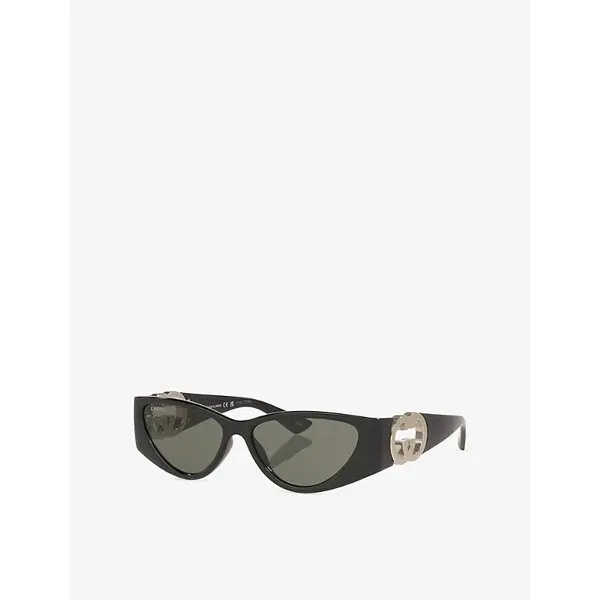 Gucci Gg1824s Cat-eye Acetate Sunglasses - Black