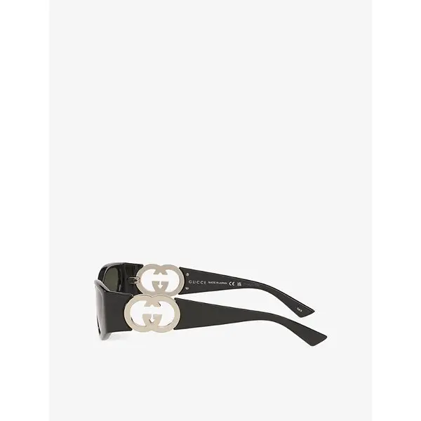 Gucci Gg1824s Cat-eye Acetate Sunglasses - Black
