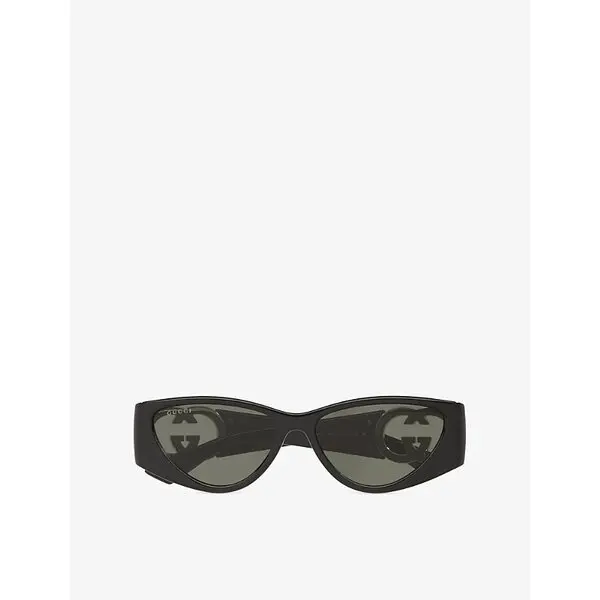 Gucci Gg1824s Cat-eye Acetate Sunglasses - Black