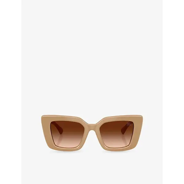 Burberry Be4476 Cat-eye Acetate Sunglasses - Cream
