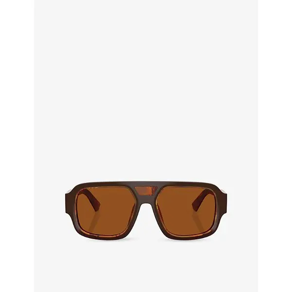 Dolce & Gabbana Dg4516 Square-frame Acetate Sunglasses - Brown