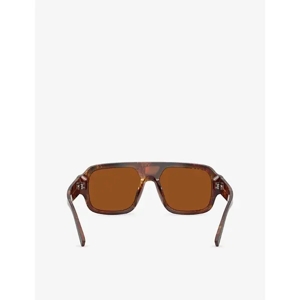 Dolce & Gabbana Square-frame Acetate Sunglasses - Brown