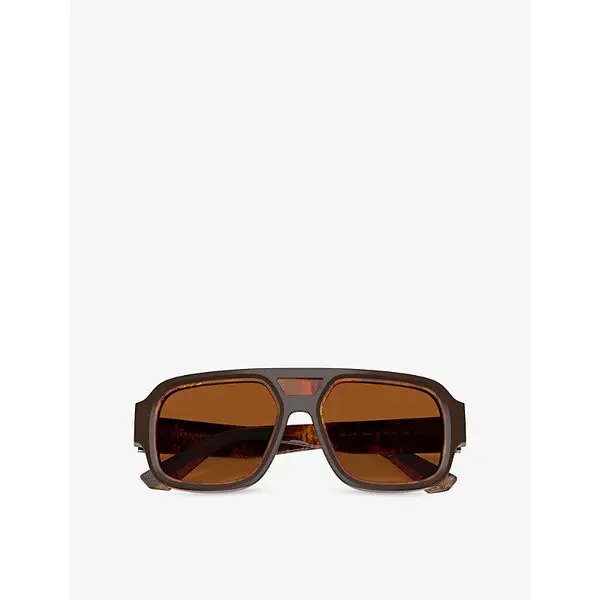 Dolce & Gabbana Square-frame Acetate Sunglasses - Brown