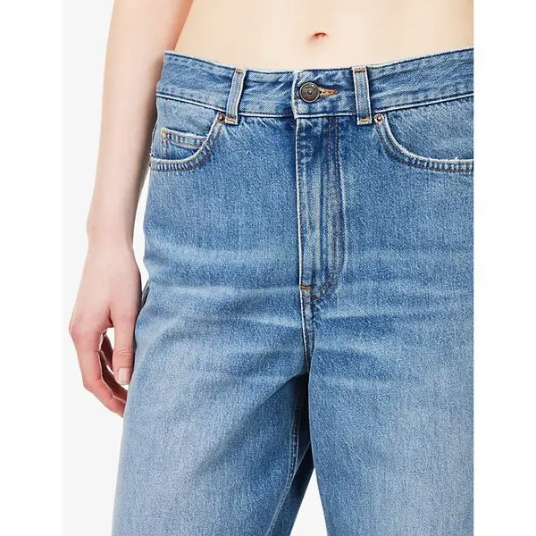 ME+EM Raw-cuff Straight-leg Ankle-grazer Denim Jeans