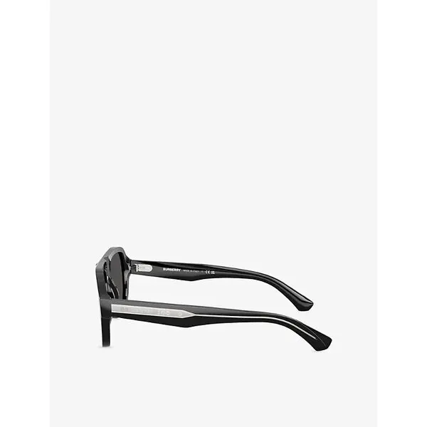 Burberry Be4478 Aviator Sunglasses - Black