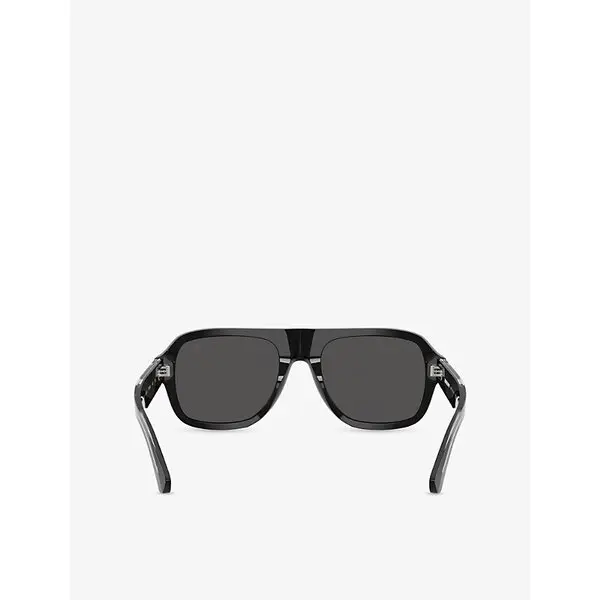 Burberry Be4478 Aviator Sunglasses - Black