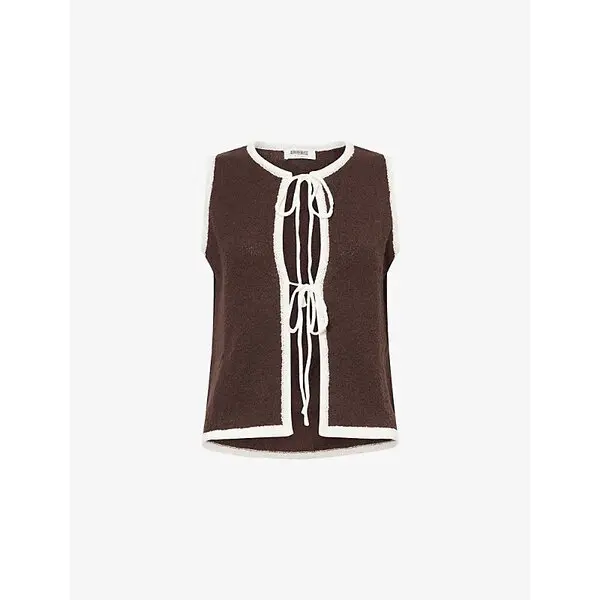 4TH & RECKLESS Contrasting-trim Woven Top