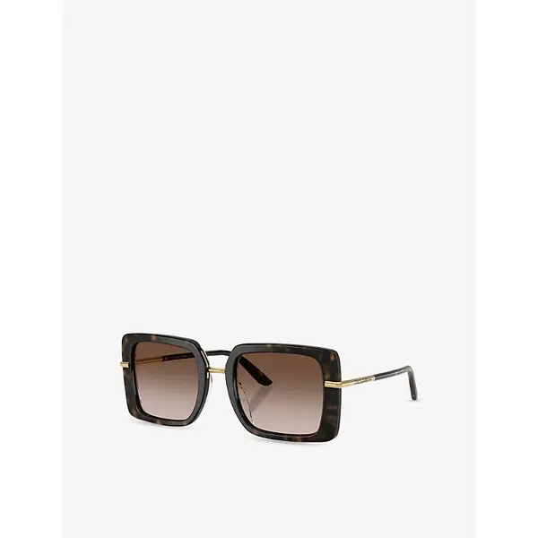 Dolce & Gabbana Dg4491 Square-frame Sunglasses - Brown