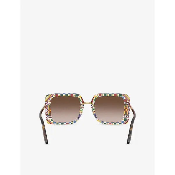 Dolce & Gabbana Dg4491 Square-frame Sunglasses - Brown