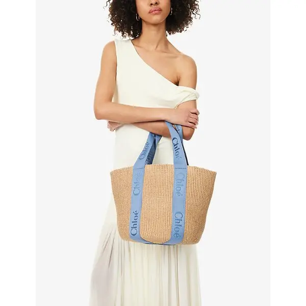 Chloé Large Raffia Tote Bag