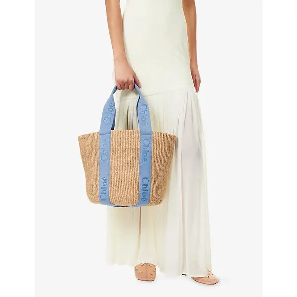 Chloé Large Raffia Tote Bag