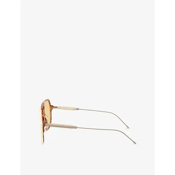 Brunello Cucinelli Bc4022s Pilot-frame Sunglasses