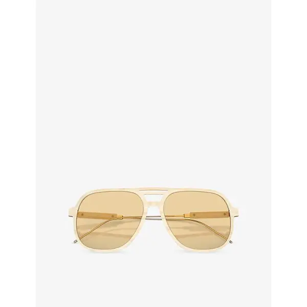 Brunello Cucinelli Bc4022s Pilot-frame Sunglasses