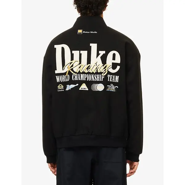 DUKE + DEXTER Dr1 Racing Embroidered-logo Cotton Jacket