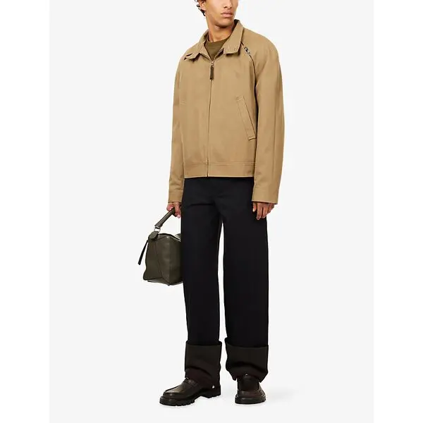 Loewe High-neck Wool Jacket With Detachable Lining