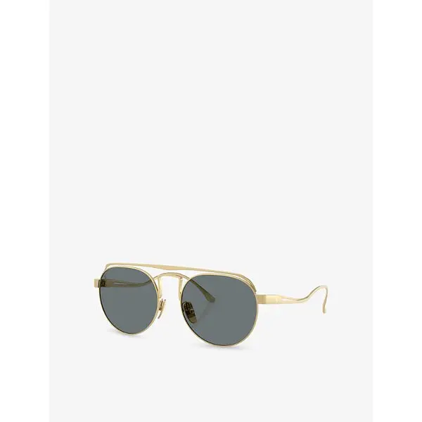 FERRARI Fh1025t Round-frame Sunglasses - Gold