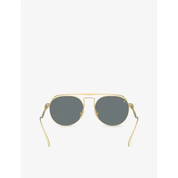 FERRARI Fh1025t Round-frame Sunglasses - Gold