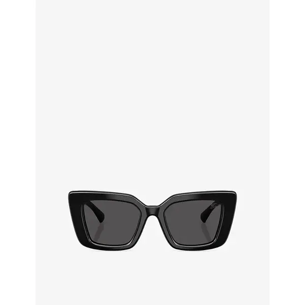 Burberry Be4476 Cat-eye Acetate Sunglasses - Black