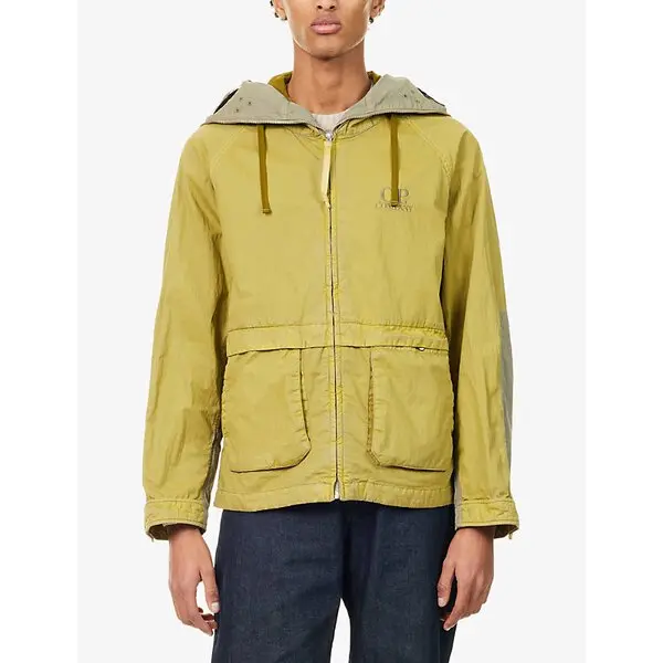 C.P. COMPANY Explorer Hooded Cotton-blend Jacket - Antique Moss