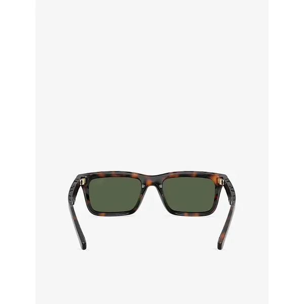 Burberry Rectangle-frame Tortoiseshell Sunglasses - Brown