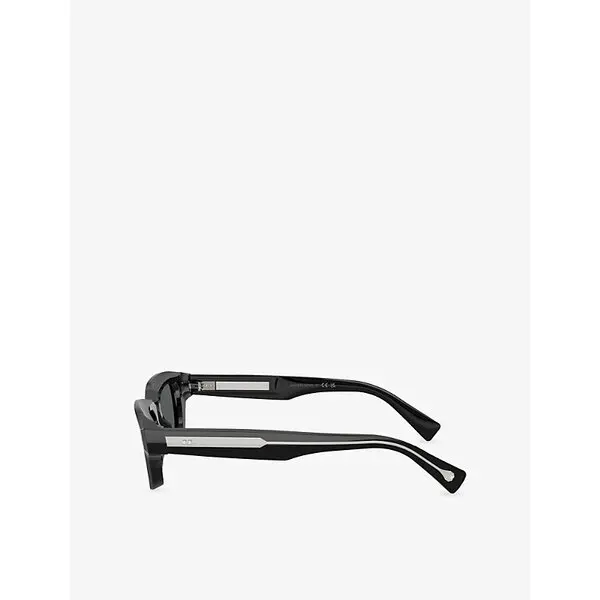Brunello Cucinelli Bc4019s Rectangle Sunglasses - Black