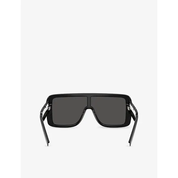 Dolce & Gabbana Rectangle-frame Acetate Sunglasses - Black