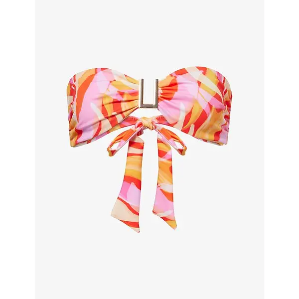 AWAY THAT DAY Taormina Strapless Bikini Top - Soleil Print