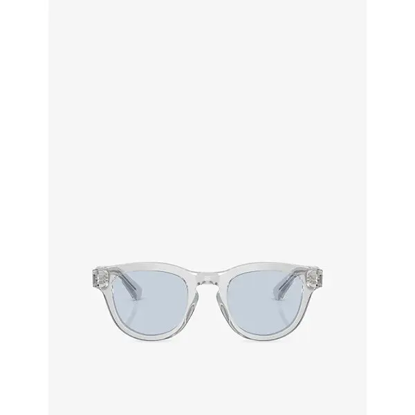 Burberry Be4477 Round-frame Acetate Sunglasses - Grey