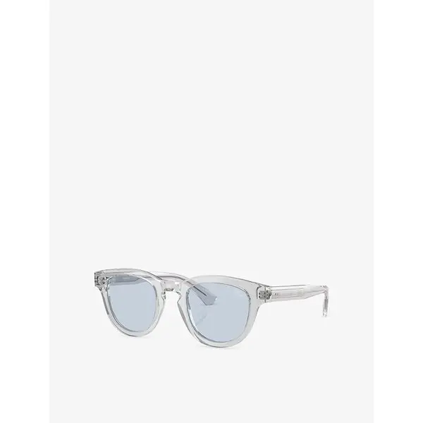 Burberry Round-frame Acetate Sunglasses - Grey
