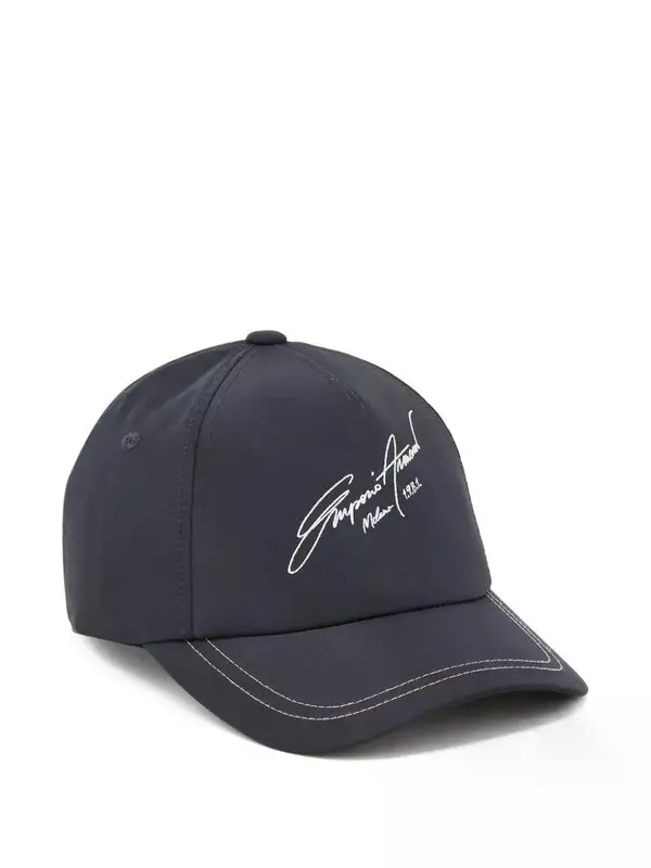 Emporio Armani Curved Peak Baseball Cap - Blue