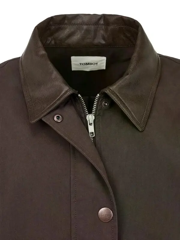 STUDIO TOMBOY Collared Jacket - Brown
