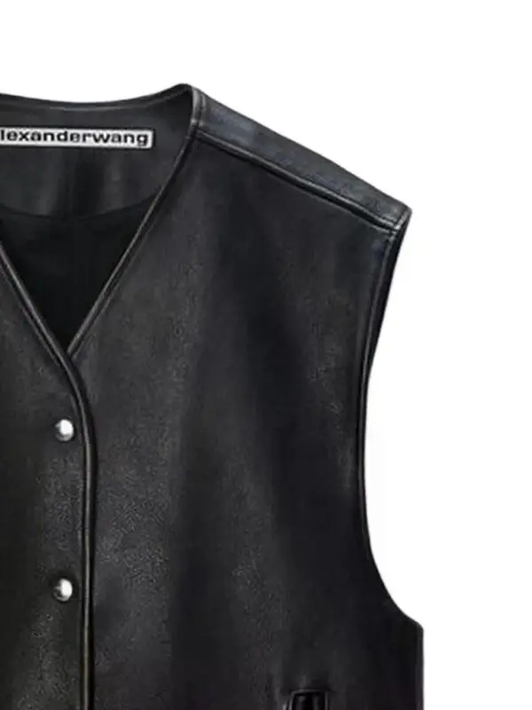 Alexander Wang Boxy Press-stud Vest