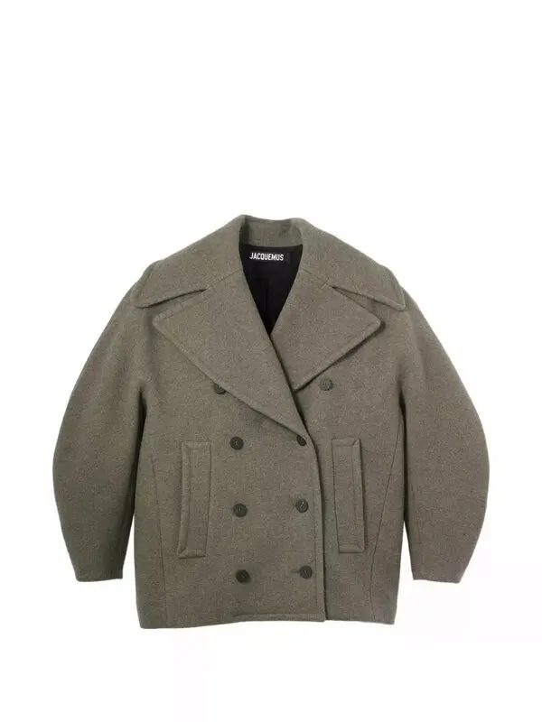 Jacquemus Double-breasted Ovalo Jacket - Green