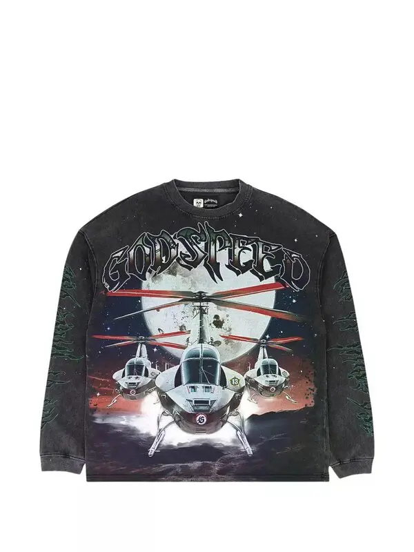 GODSPEED Long-sleeve Graphic Sweatshirt - Grey