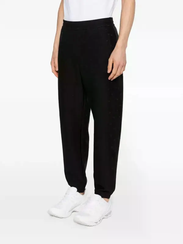 Emporio Armani Patterned Track Pants - Blue