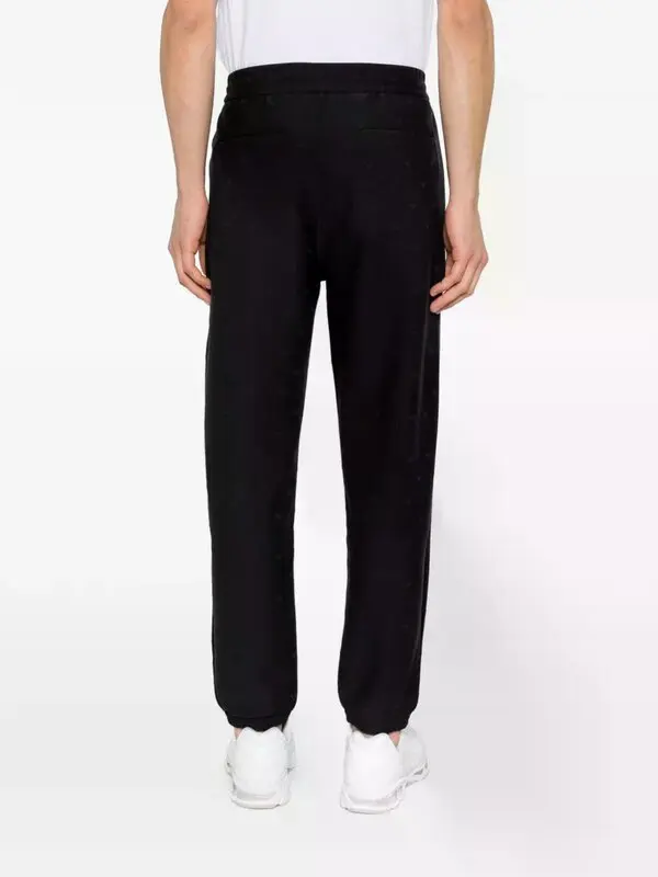 Emporio Armani Patterned Track Pants - Blue