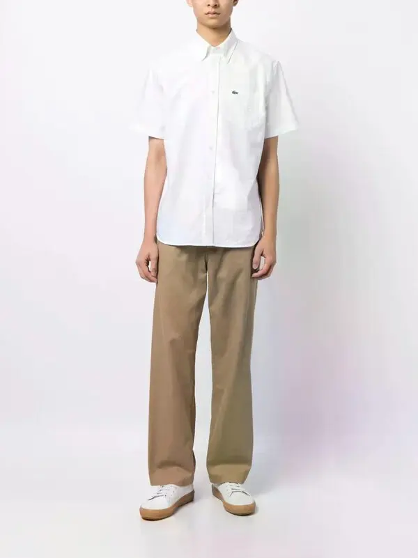 Lacoste Crocodile Logo-patch Short-sleeved Shirt