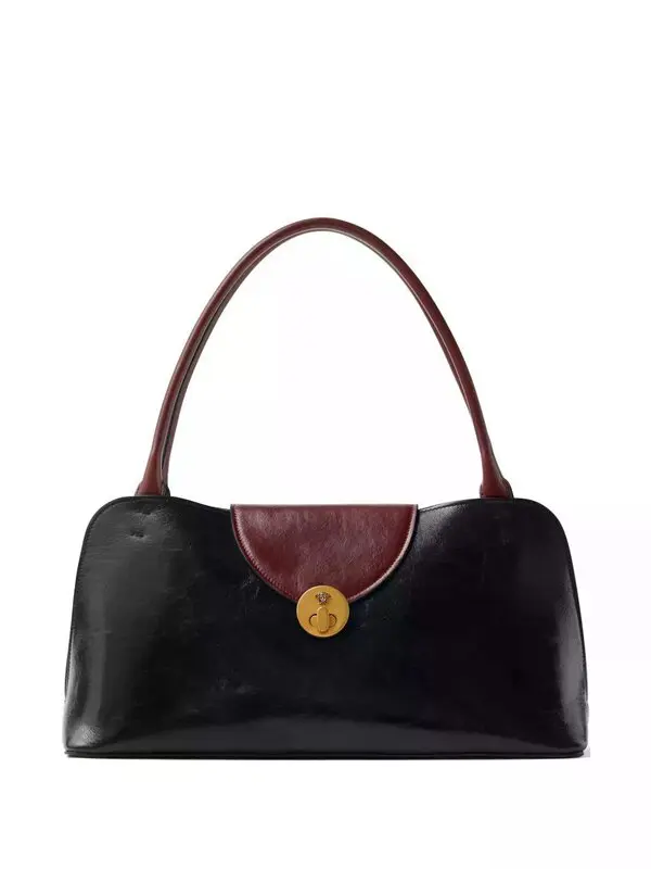Versace Medium Vivian Leather Shoulder Bag - Neutrals