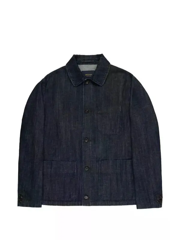 Incotex Patch-pocket Cotton Jacket - Blue